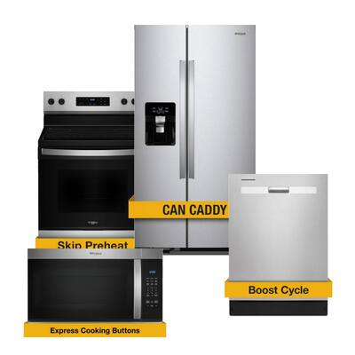 Stainless Steel Package with Side by Side Refrigerator - The Home Depot