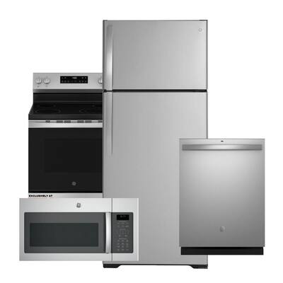 Stainless Steel Package with Top Freezer Refrigerator - The Home Depot