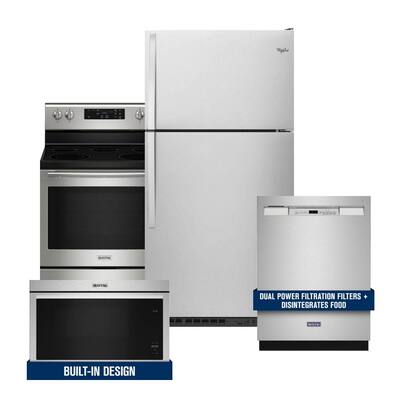 Stainless Steel Package with Top Freezer Refrigerator - The Home Depot