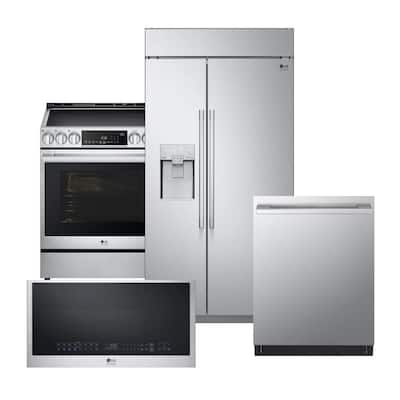 Stainless Steel Package with Built-In Side-by-Side Cabinet Depth ...