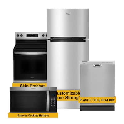 Stainless Steel Package with Top Mount Refrigerator - The Home Depot