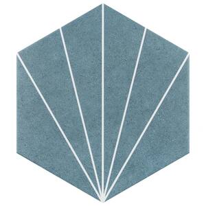 Hexagon - Blue - Tile - Flooring - The Home Depot