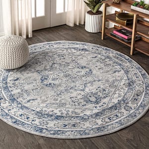 Blue - Round - Area Rugs - The Home Depot