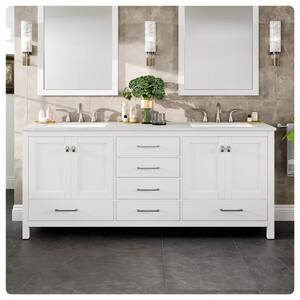 84 Inch Vanities - Double Sink - Bathroom Vanities with Tops - The Home ...