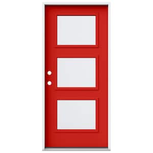 Red - Steel Doors - Front Doors - The Home Depot
