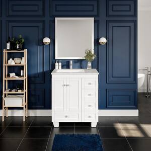 30 Inch Vanities - White - Bathroom Vanities with Tops - Bathroom ...