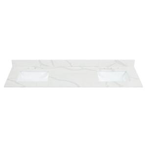 Double Sink - 72 in - Bathroom Vanity Tops - The Home Depot
