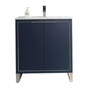 30 Inch Vanities - Blue - Bathroom Vanities with Tops - Bathroom ...