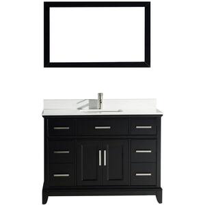 Black - 48 Inch Vanities - Bathroom Vanities with Tops - Bathroom ...