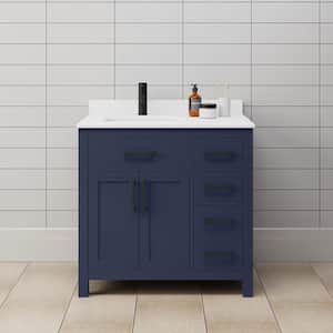 36 Inch Vanities - Blue - Bathroom Vanities - The Home Depot