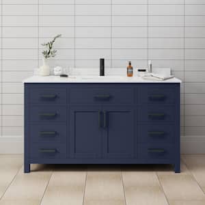 60 Inch Vanities - Double Sink - Blue - Bathroom Vanities with Tops ...