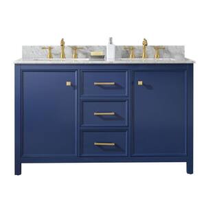 Blue - 48 Inch Vanities - Double Sink - Bathroom Vanities with Tops ...