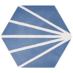 Blue - Hexagon - Tile - The Home Depot