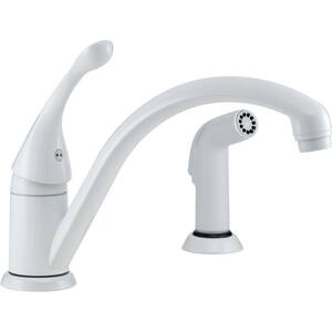 White - MOEN - Kitchen Faucets - Kitchen - The Home Depot