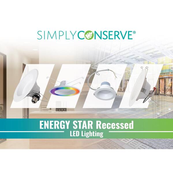 Simply Conserve ENERGY STAR Recessed LED Lighting - The Home Depot