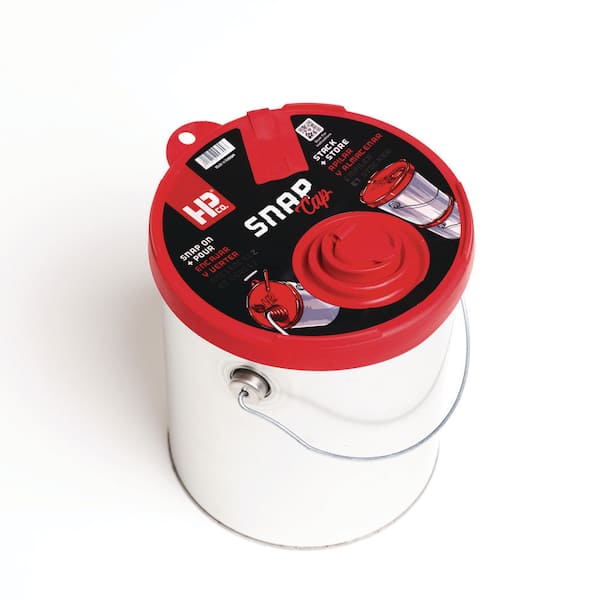 HANDY 1 gal. Red Silicone Paint Can Lid 9700 - The Home Depot