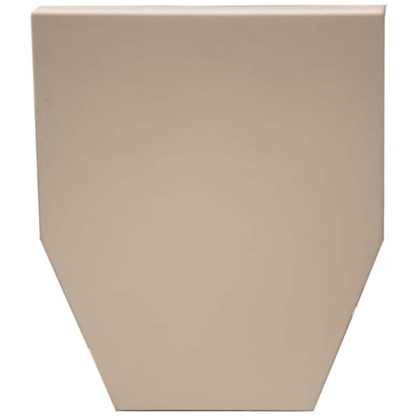 Builders Edge 9 in. Classic Dentil Window Header Keystone in 023 Wicker ...