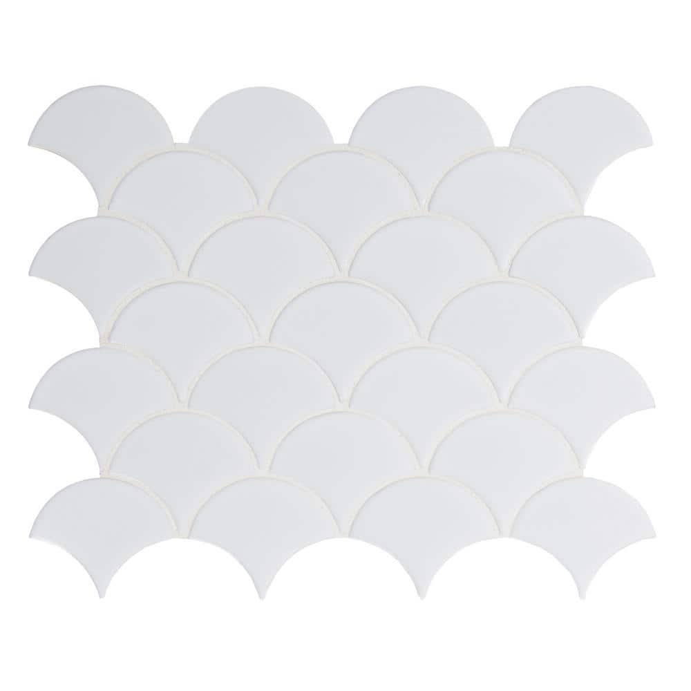 MSI Take Home Tile Sample - Retro Scallop Bianco 4 in. x 4 in ...