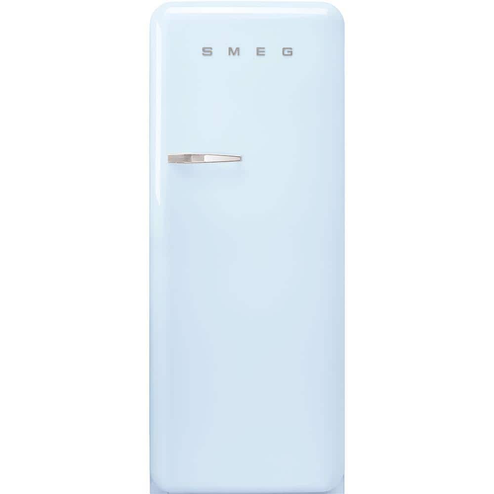 smeg FAB28 Retro 60cm Refrigerator w/ Freezer Compartment. Pastel Blue ...