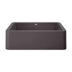 Blanco Ikon Farmhouse Apron Front Granite 33 in. x 19 in. Single Bowl ...