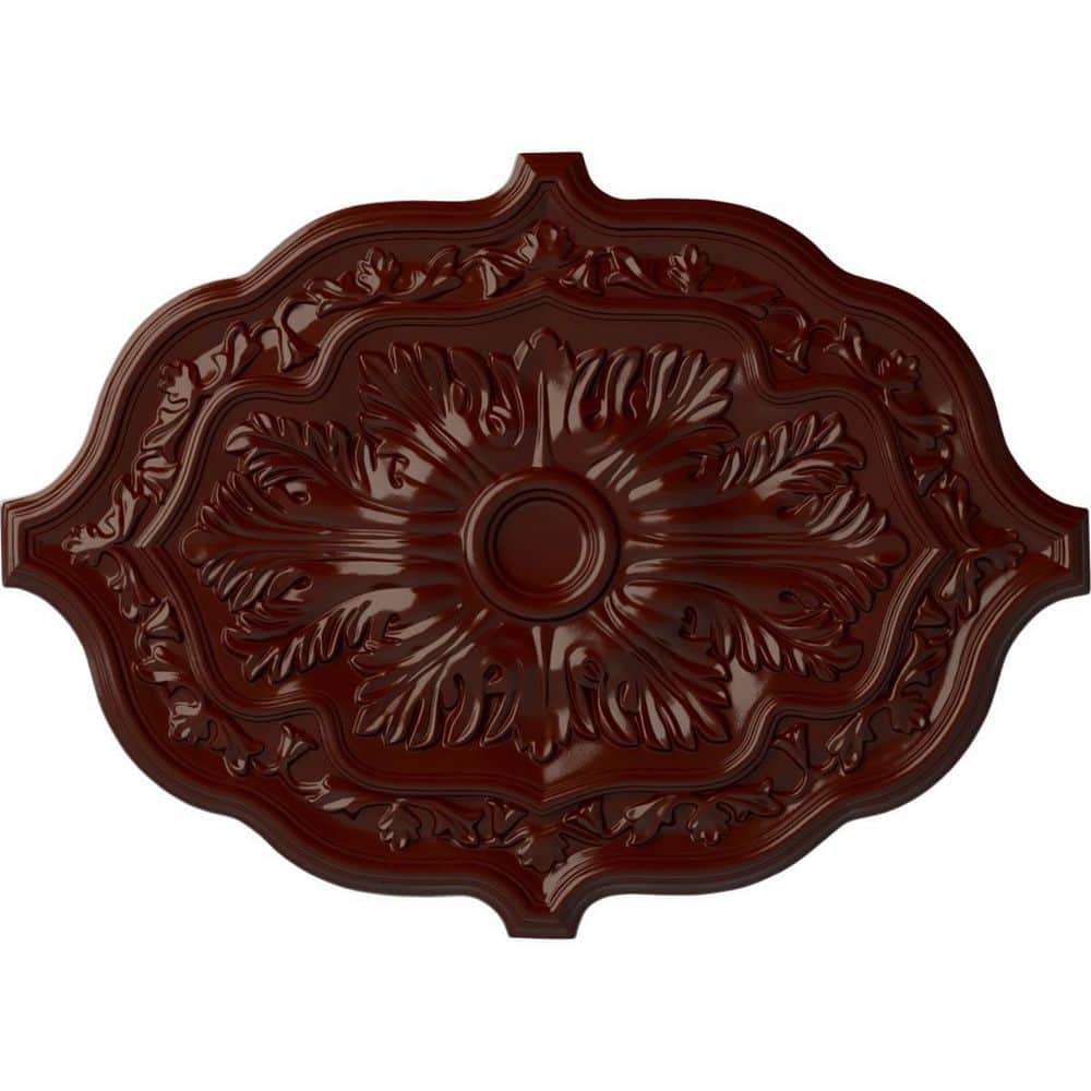 Ekena Millwork 36" W x 26" H x 1-1/2" Pesaro Urethane Ceiling Medallion ...