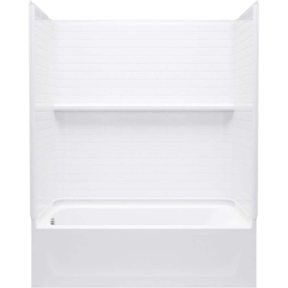Sterling Traverse 30 in. W x 60 in. H 4-Piece Vikrell Bath and Shower ...
