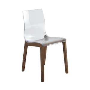 Leisuremod Marsden Modern Plastic Dining Chair with Beech Legs for ...