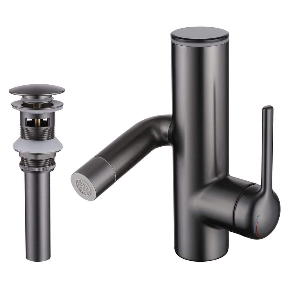 AIMADI LED Temperature Display Single Handle Single Hole Bathroom ...