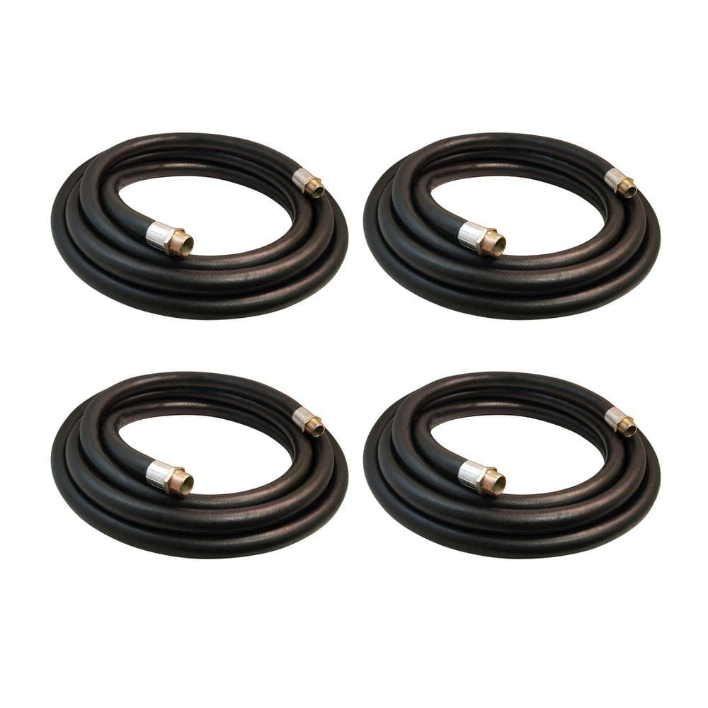 Apache 1 Inch Diameter 20 Foot Farm Fuel Transfer Hose, Black (4 Pack ...