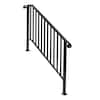 Karl home 51.2 in. Transitional Stair Railing Fits 4-Step Iron Handrail ...