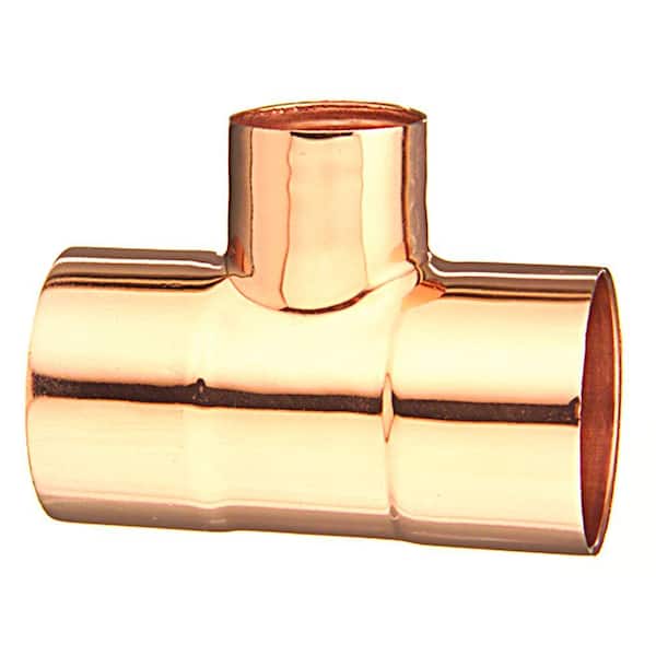 Everbilt 3/4 in. x 1/2 in. x 1/2 in. Copper C x C Tee Fitting 10632794 ...