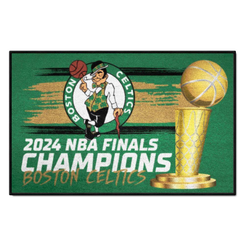 FANMATS Boston Celtics 2024 NBA CHAMPIONS 19 in x 30 in Sports Fan Area ...