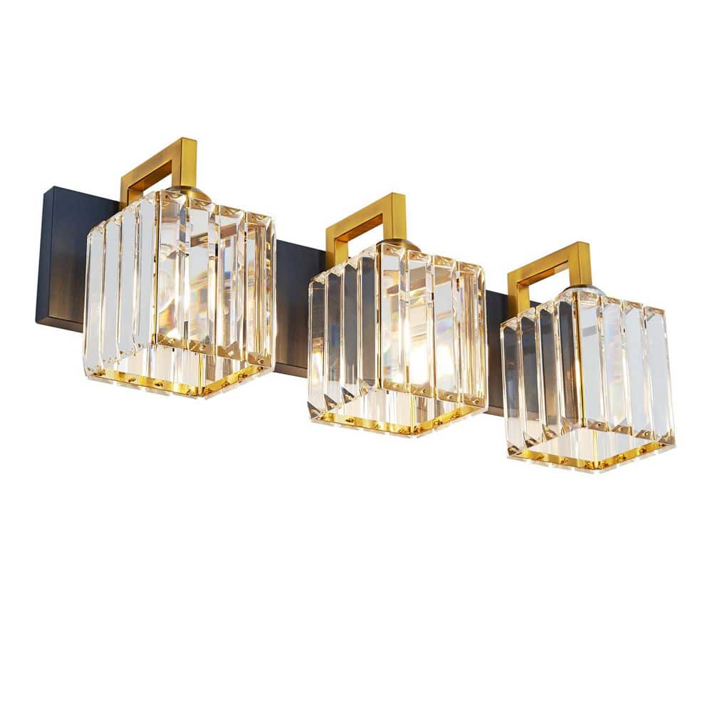 ZHLWIN Home Lighting Fixture Width 20.47" In. " 3Light BlackGold Modern ...