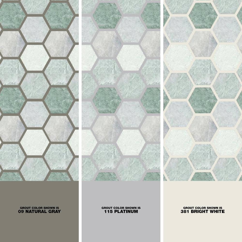 Mejores ofertas e historial de precios de Icelandic Green Hexagon Polished Marble Floor and Wall ...
