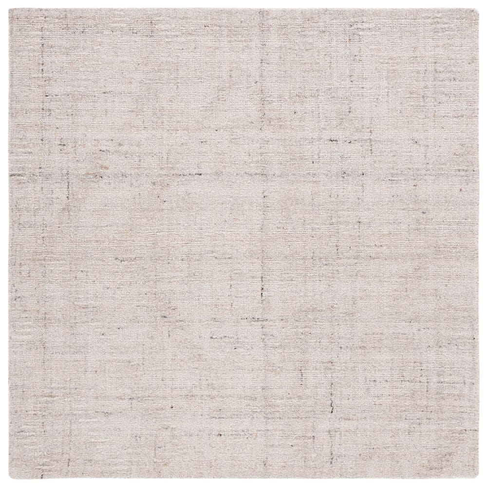 SAFAVIEH Abstract Ivory/Gray 6 ft. x 6 ft. Abstract Geometric Square ...