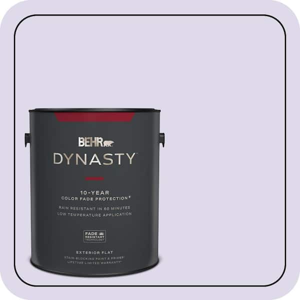 BEHR DYNASTY 1 gal. #640A-2 Misty Violet Flat Exterior Stain-Blocking ...
