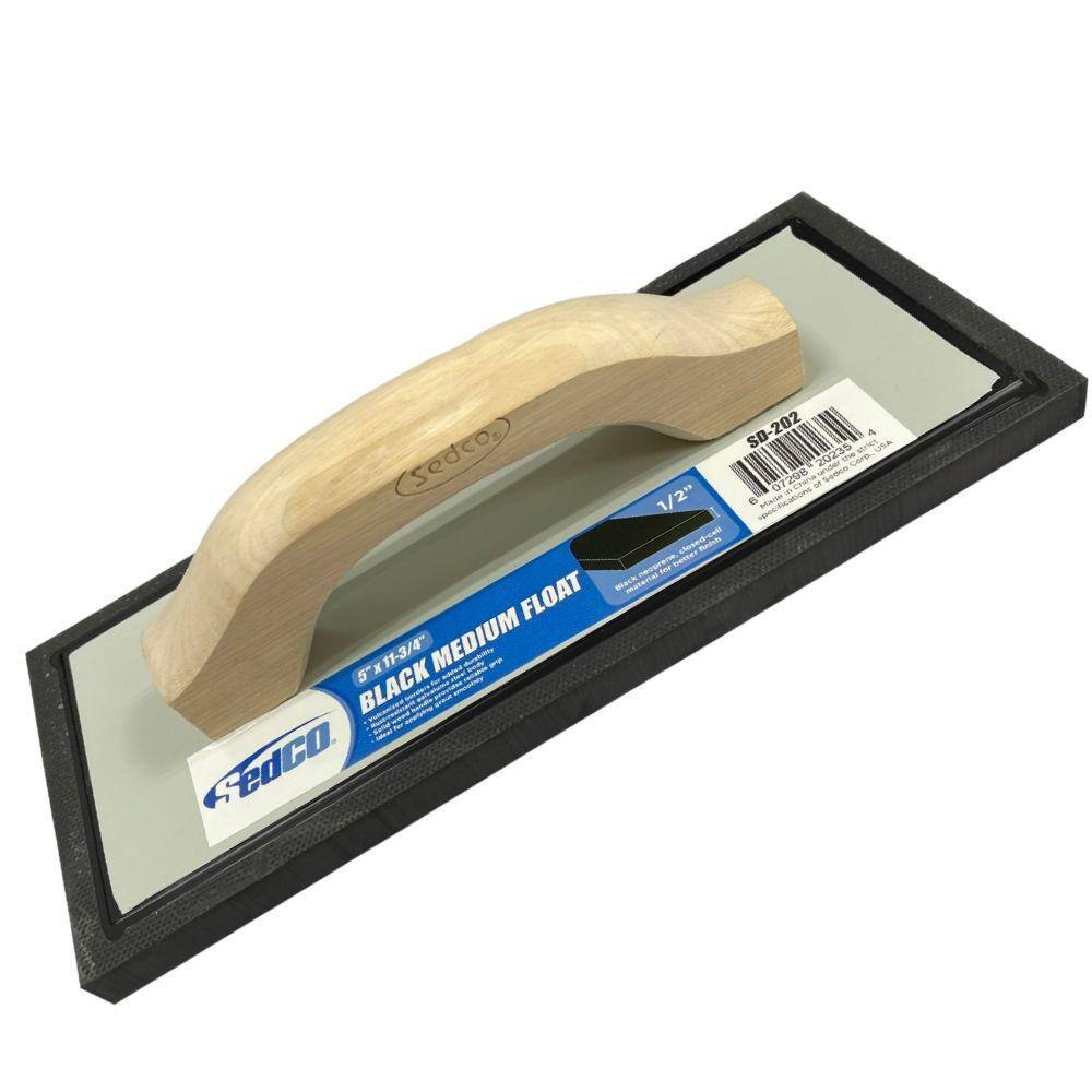 Sedco 11-3/4 in. x 5 in. Closed-Cell Black Rubber Float SD-202 - The ...