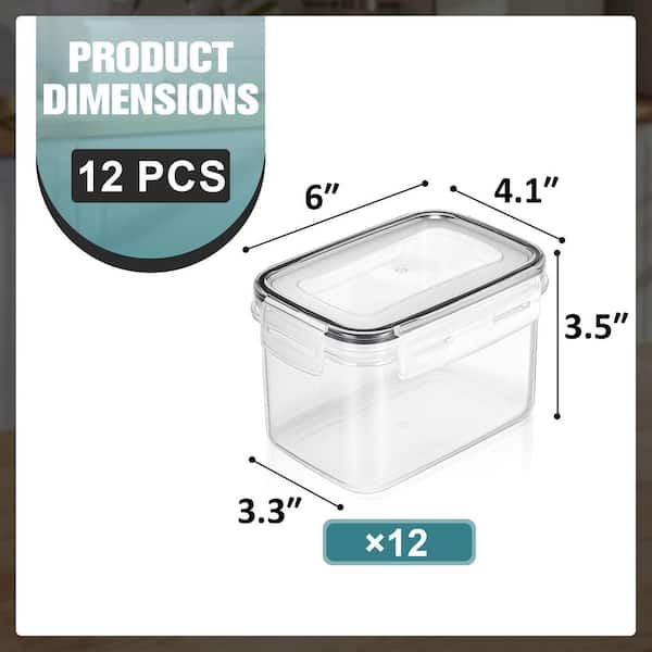 Sorbus Airtight Plastic Food Storage Containers with Locking Lids-12 ...