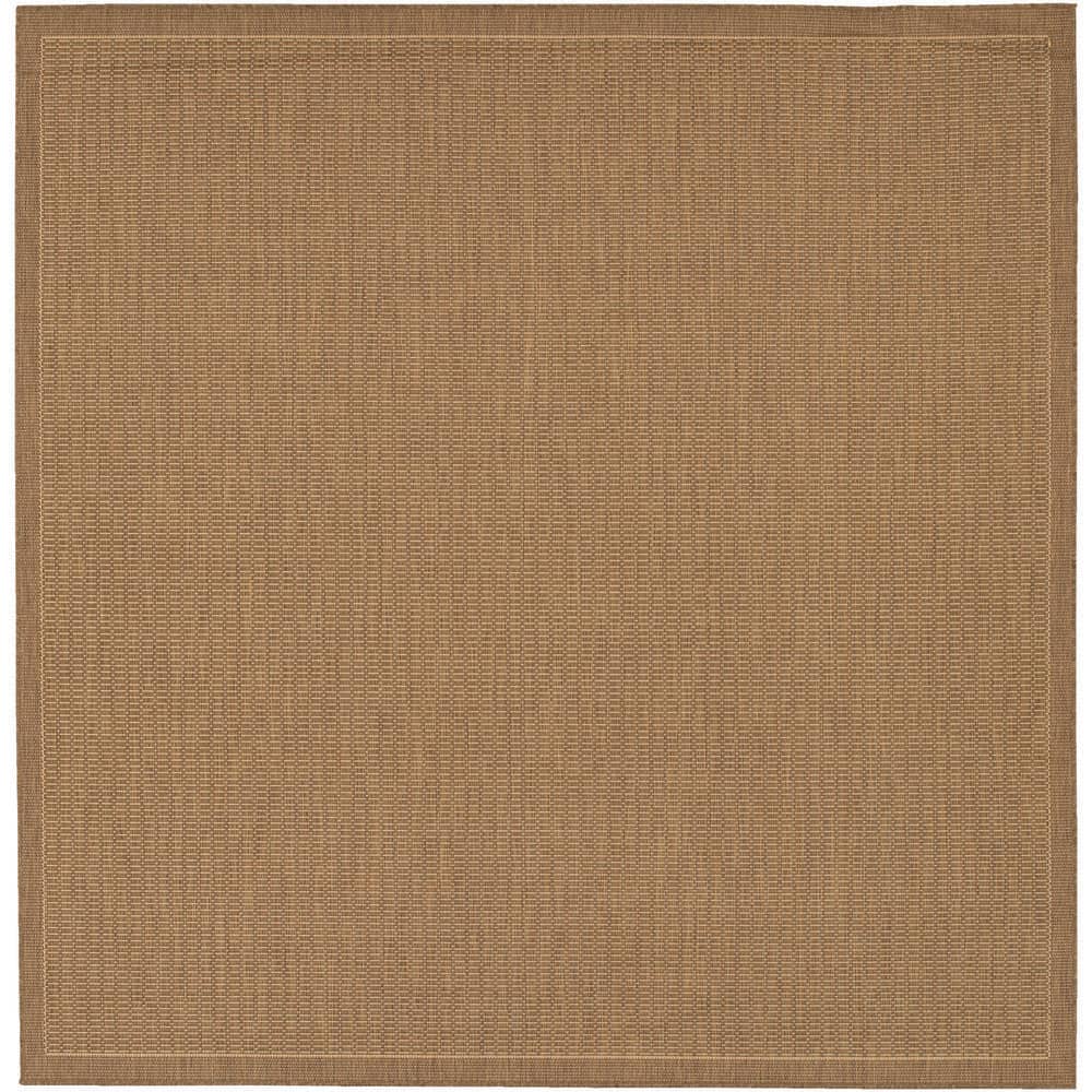 Reviews for Couristan Recife Saddle Stitch Cocoa Natural 8 ft. x 8 ft ...