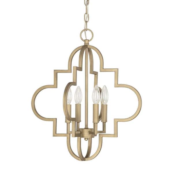 Capital Lighting Fixture Company Ellis 60-Watt 4-Light Brushed Gold ...