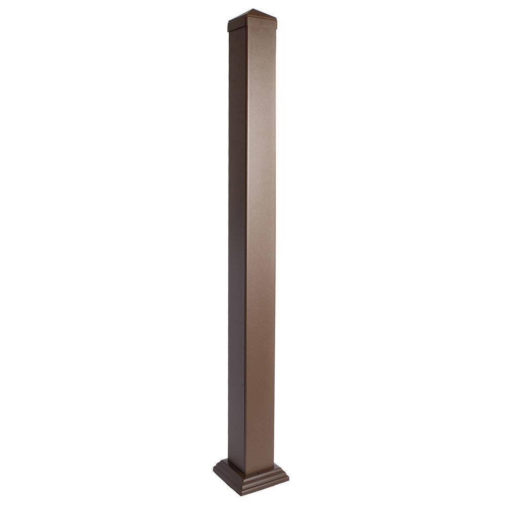 Pegatha Contemporary 1-7/8"x1-7/8"x45" Powder Coated Aluminum Welded ...