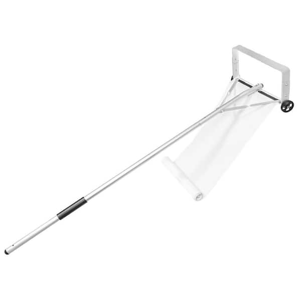 Misopily 20 ft. Telescopic Aluminum Handle Roof Rake with Nylon Slide ...