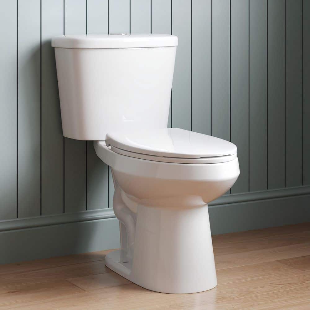 DEERVALLEY 2-Piece 0.8/1.28 GPF Dual flush Elongated ADA Seat Height ...
