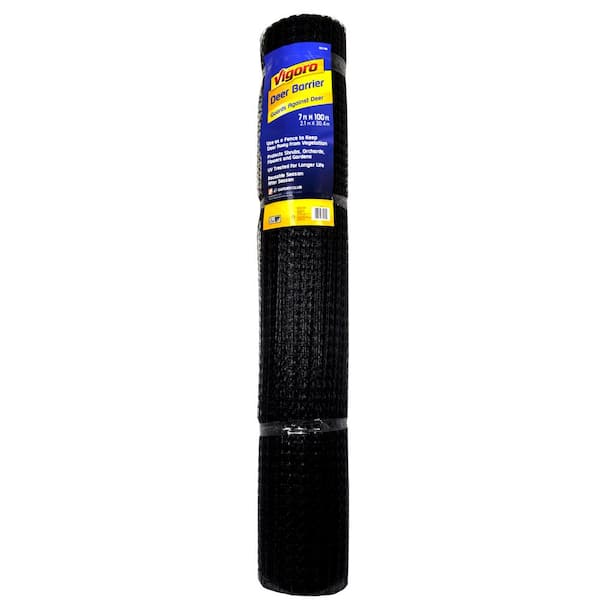 Vigoro 7 ft. x 100 ft. Polypropylene Deer Block Netting and Barrier, UV ...