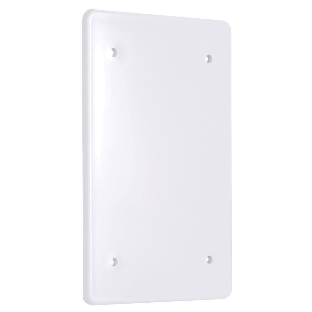 TAYMAC N3R Blank Flat Plastic White 1-Gang Weatherproof Electrical ...