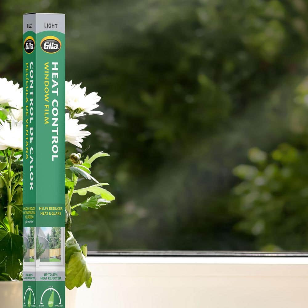 Gila 36 in. x 180 in. Heat Control Light Window Film LEG361 - The Home ...