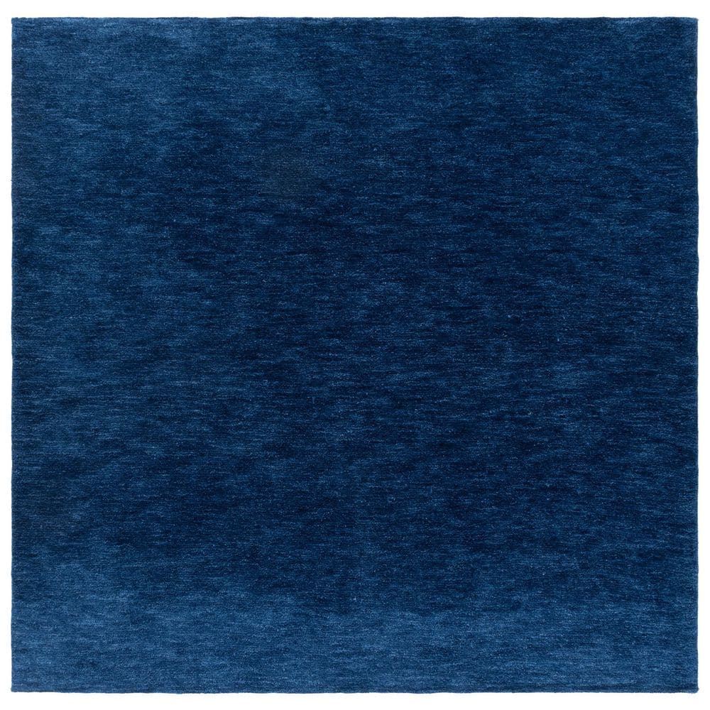 SAFAVIEH Carmine 6 ft. x 6 ft. Navy Modern Solid square Area Rug ...