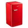 Comfee' 18.6 in. 3.3 cu.ft. Mini Refrigerator in Red with Freezerless ...