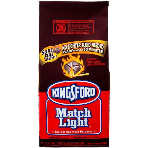 Kingsford 15.4 lb. Match Light Instant Charcoal Briquettes 4460030452 ...