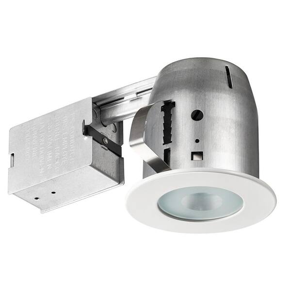 Globe Electric LED Shower 4 in. White Recessed Kit 91204 - The Home Depot